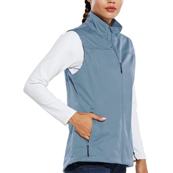 Baleaf | Tops | Baleaf Baleaf Womens Vest Softshell Jacket Stand Collar ...